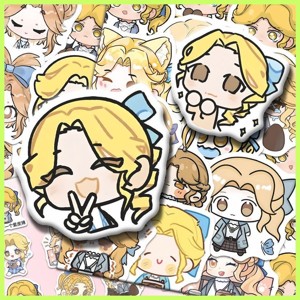 Sticker Identity V (52 Sheets) Alice Derose Q Version Reporter Sticker ...