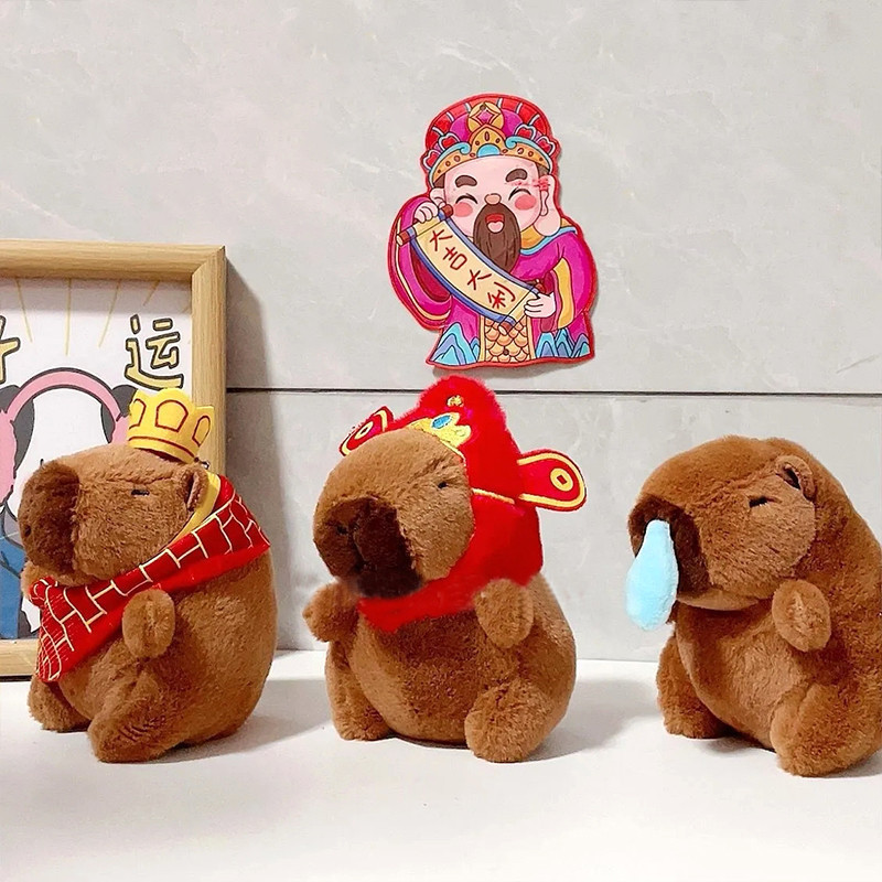 Capybara Nezha Key Chain Creative Plushie Capibala Pendant Funny ...