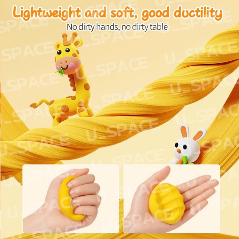12/24/36 Colors Super Light Clay Set With Tools For Kids DIY Air Dry ...