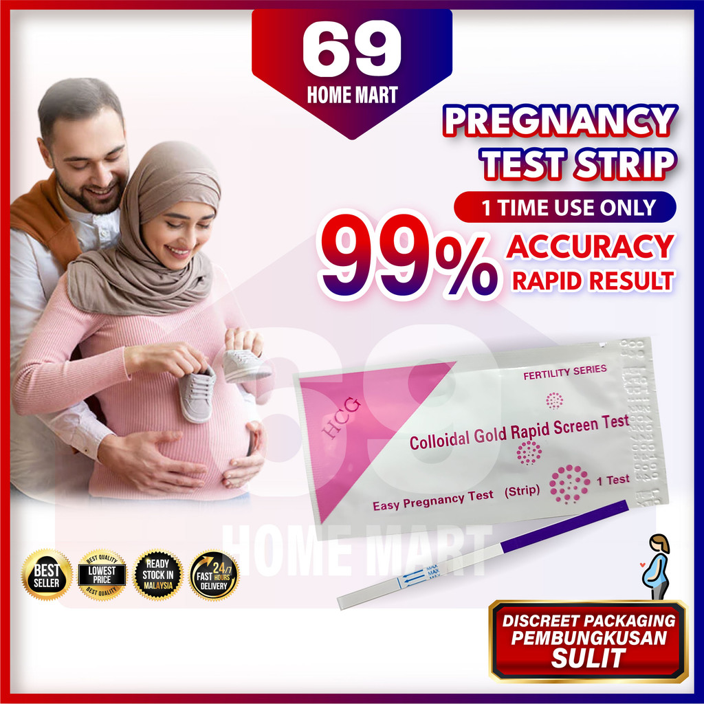 HCG Pregnancy Strip Test UPT Kit Ujian Kehamilan Jalur Urine Test ...