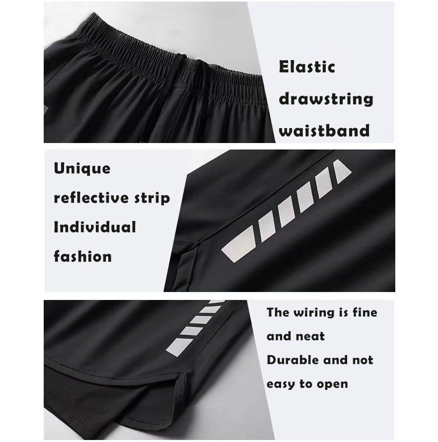 COD Two-Layers Short Pants Men' Swim Pants Flimsy Quick Dry Running ...