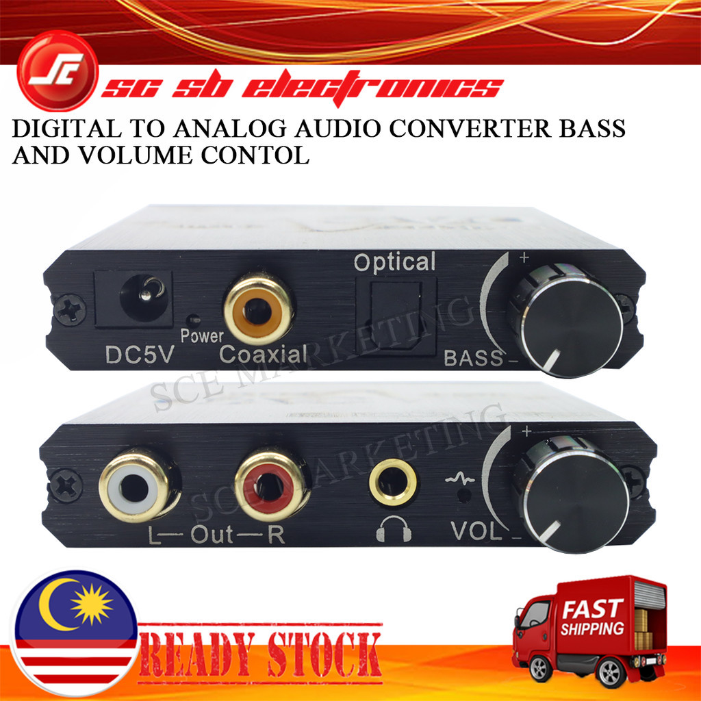 NEOTECK DIGITAL TO ANALOG AUDIO CONVERTER 192KHZ DAC CONVERTER WITH ...