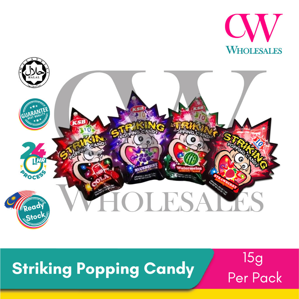 Striking Popping Candy 15g per pack Assorted Flavour -1's | Shopee Malaysia