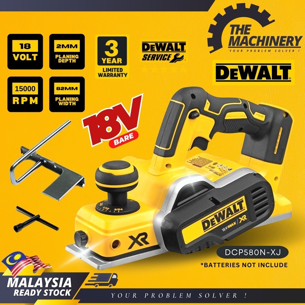 DEWALT DCP580N-XJ 18V / 20V MAX Brushless Planer Bare (Tool Only ...