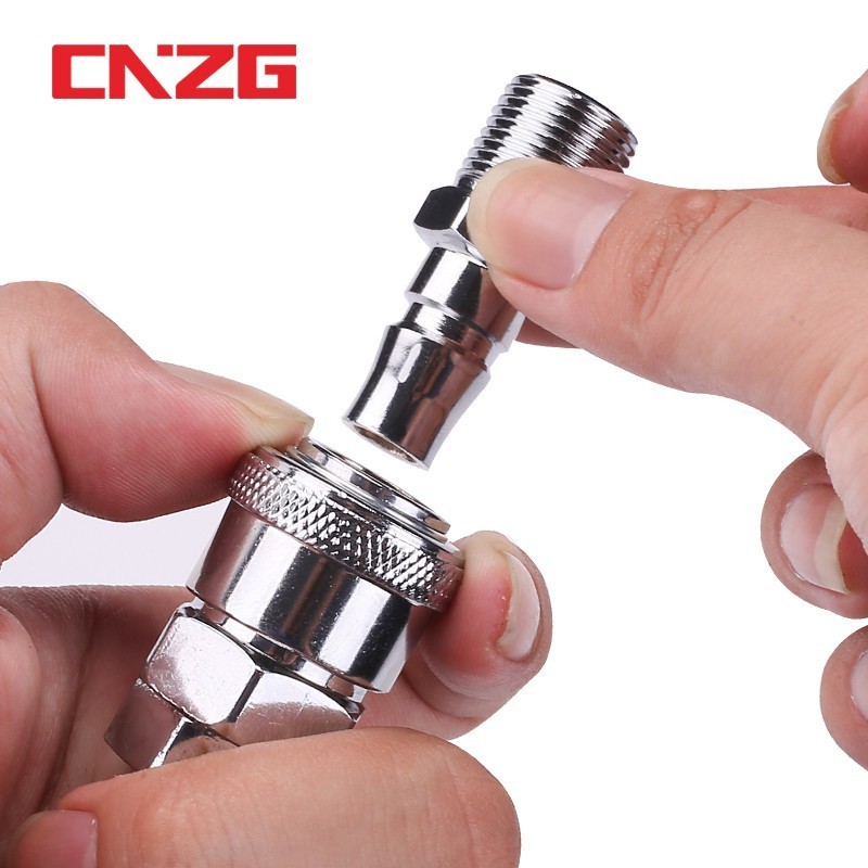 CNZG Quick Release Coupler Pneumatic Fitting Compressor Hose Coupling 1 ...