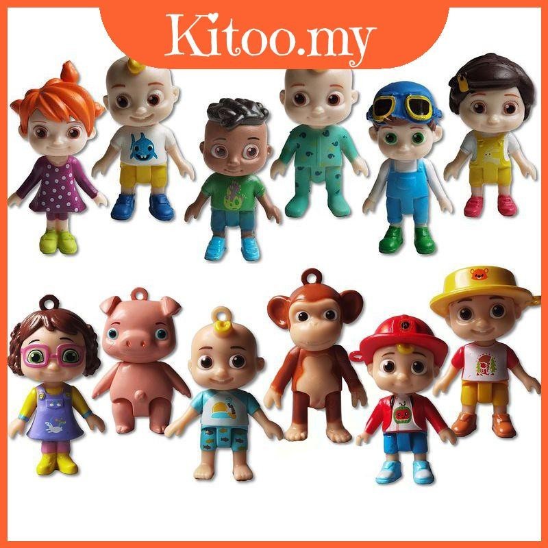 Popular Cocomelon Characters Family Friends 6 Pack Jj Figure Play Set ...