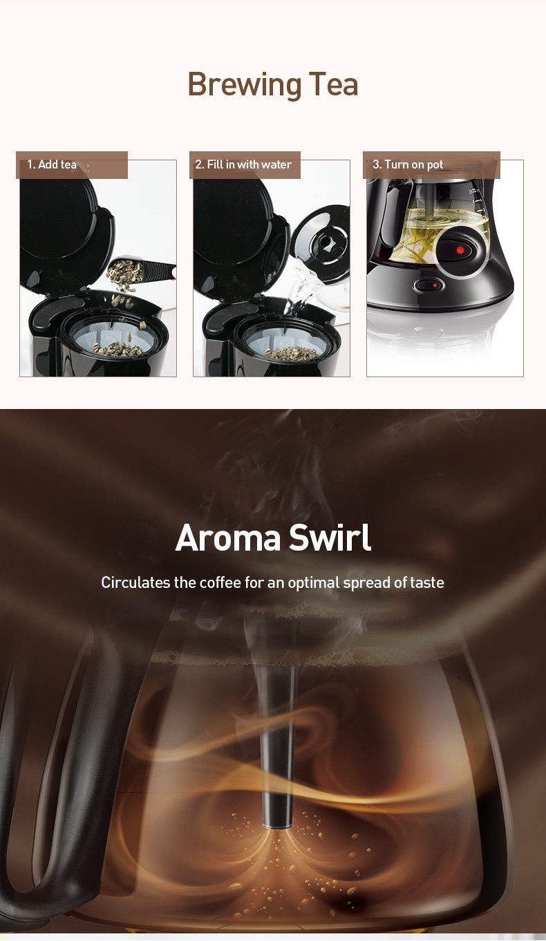 Philips HD7432 Coffee Maker American Coffe Pot Tea Pot 600ml | Shopee ...