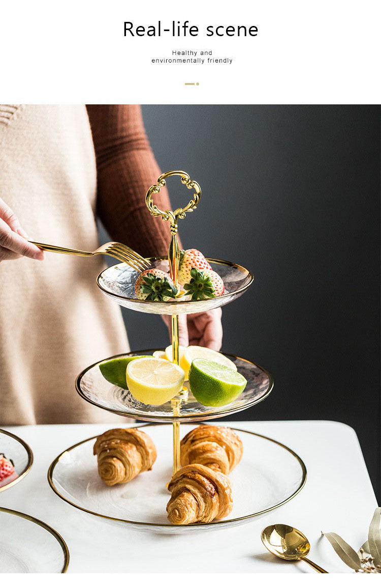 Romantika 3 Tier Clear Tray tea table afternoon tea Acrylic Display ...
