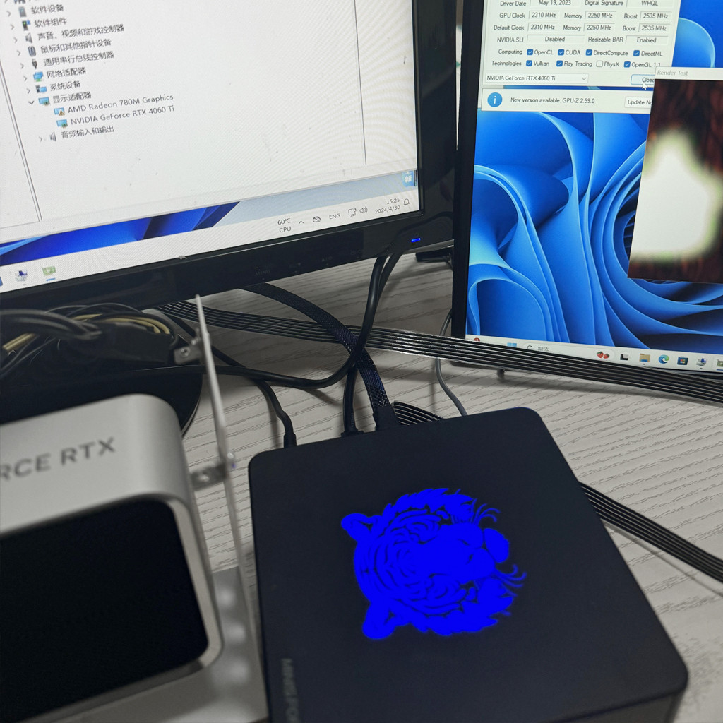 Laptop eGPU Case SFF 8611 Oculink M.2 External Graphics Card GPU Holder ...