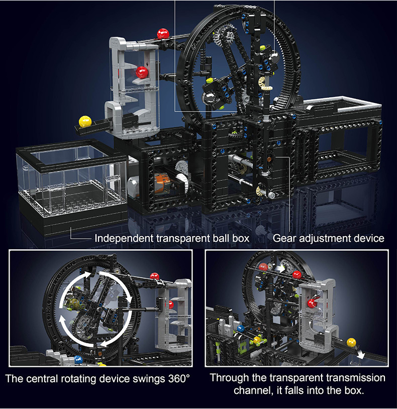Mould King 26015 Great Ball Contraption Planetray Lift Building Set ...