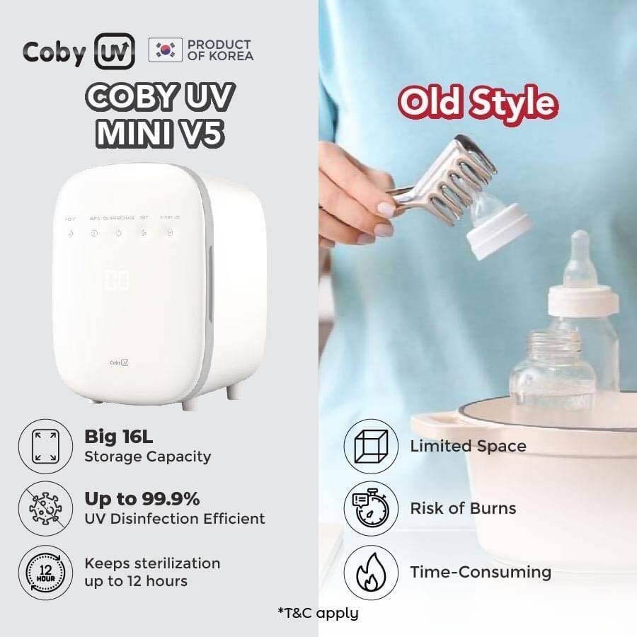 Coby UV Mini V5 Sterilizer LED UV Baby Bottle Sterilizer Mini 16L ...
