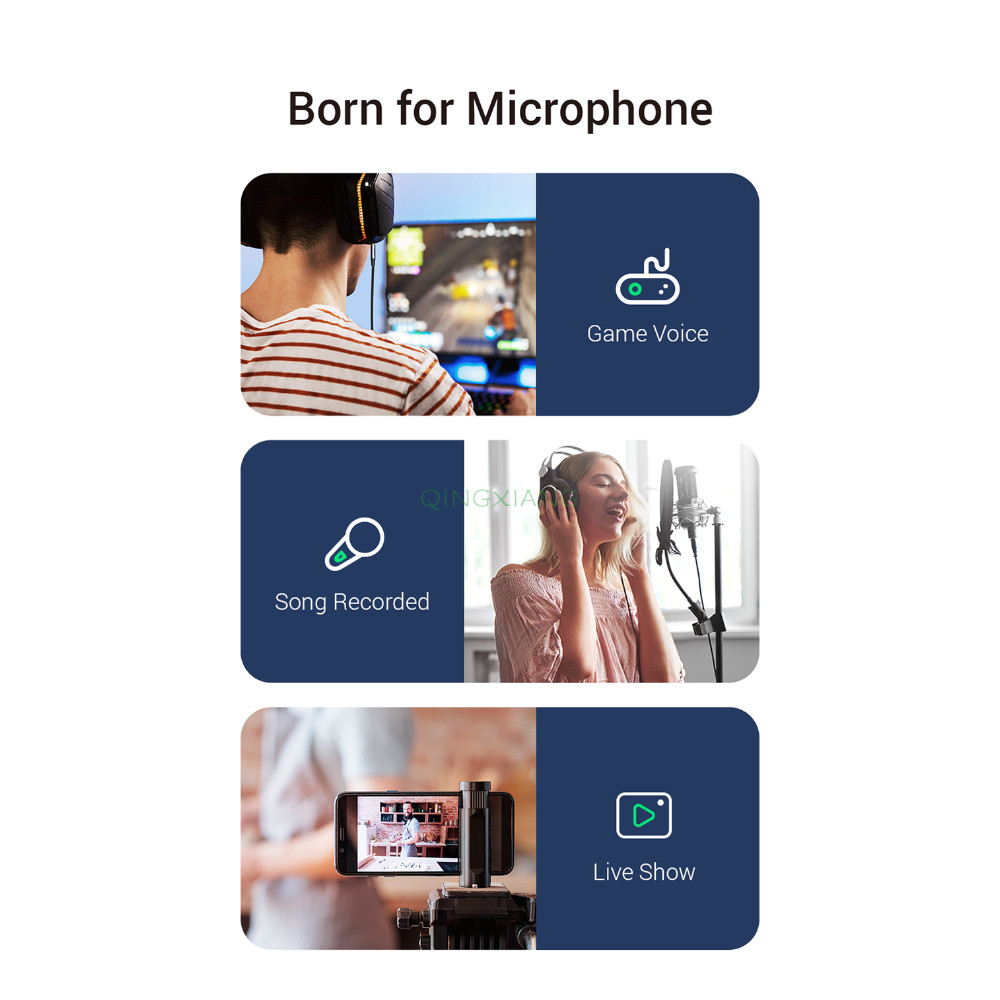 UGREEN 3.5mm Aux Cable 4 Pole TRRS 4-Conductor Auxiliary Male to Male ...