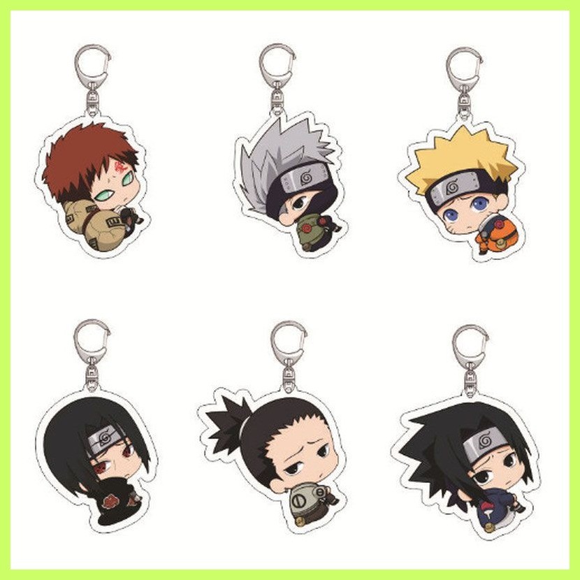 Keychain Naruto Uchiha Sasuke Acrylic Keychain Naruto Anime Merchandise ...