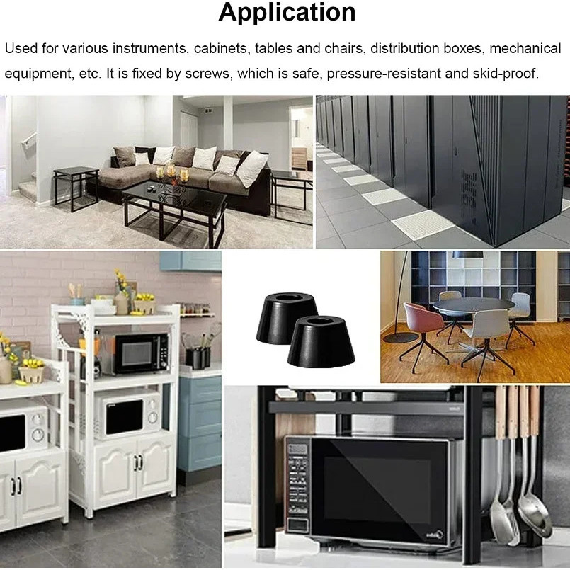 8/16/40 PCS Table Chair Furniture Leg Cover Speaker Cabinet Bottom ...