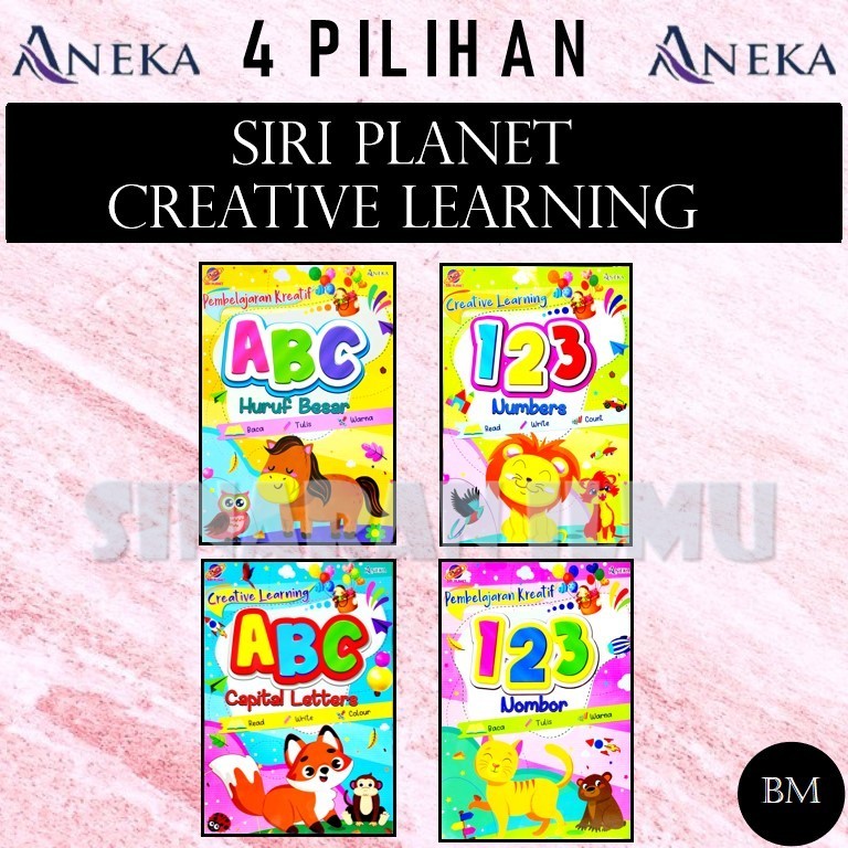 SIRI CREATIVE LEARNING PRASEKOLAH AKTIVITI BOOK HURUF BESAR NOMBOR ...