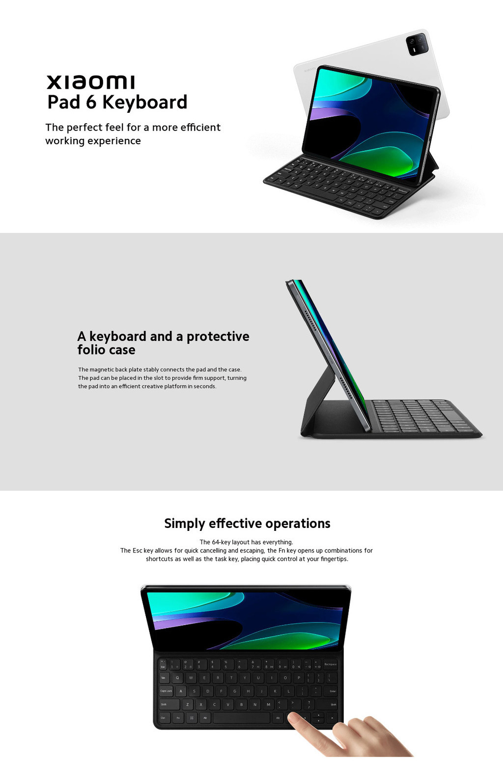 Xiaomi Pad 6 Keyboard | Mi Malaysia Warranty | Keyboard and Protective ...