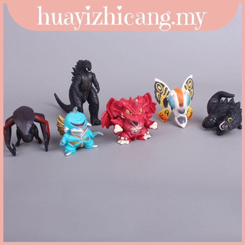 Gigan Godzilla Destoroyah Muto Mothra Chibi Movie 6 Toy Figures Set ...