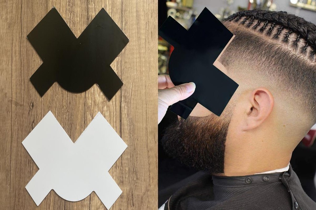 Han Hairline Enhancement Tool Hairdresser Hairline Card Beard Lineup ...