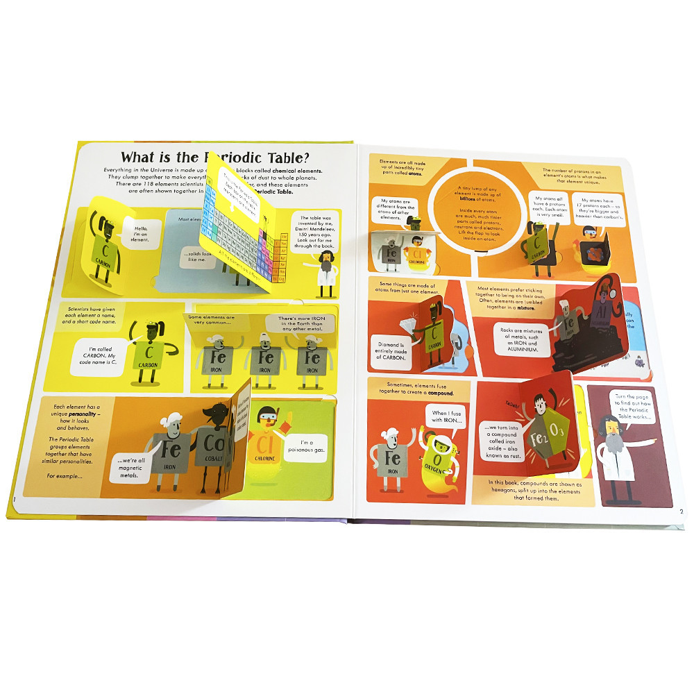Usborne Lift The Flap Periodic Table Chemical Knowledge 3D Flap Picture ...