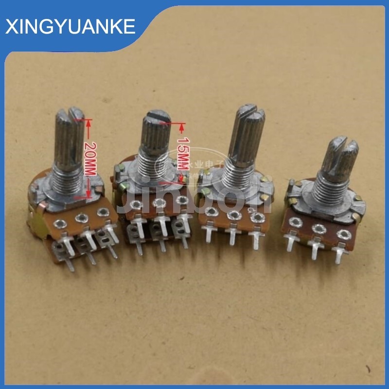 10PCS WH148 Type Single Double 3Pins 6Pins B5K B10K B20K B50K B100K ...