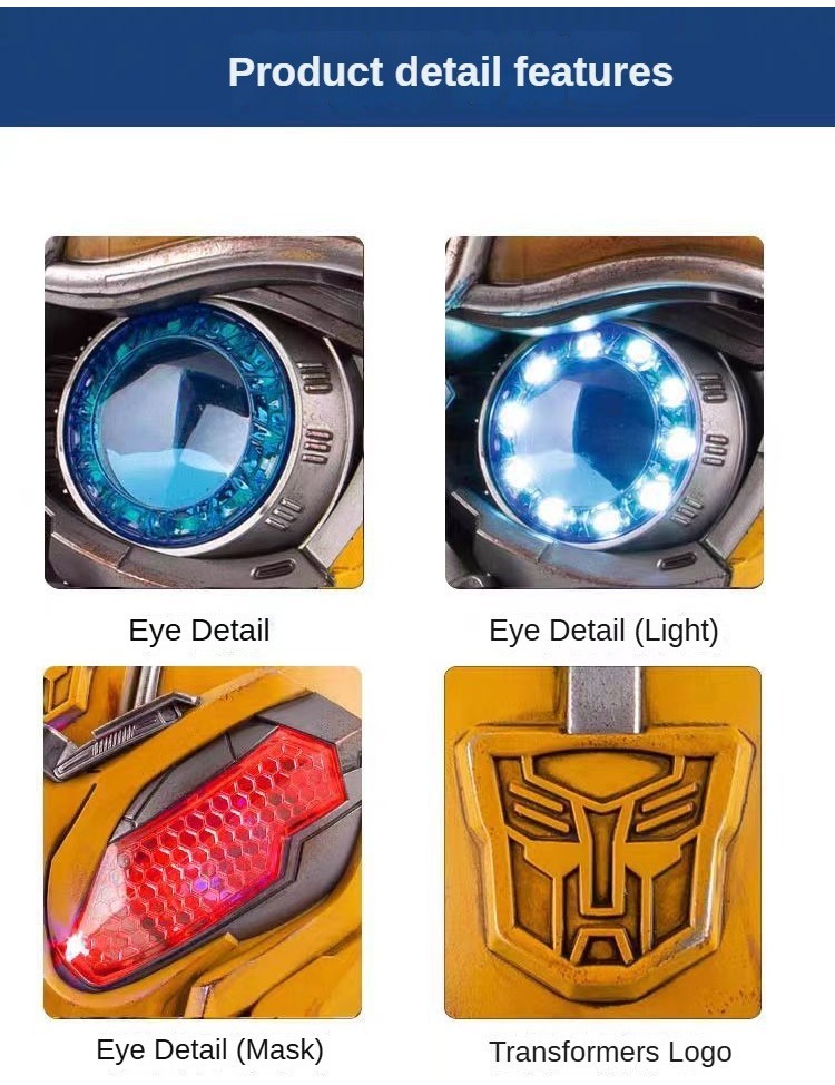 Killerbody 1:1 Scale Bumblebee Helmet Wearable Mask Chinese/English ...