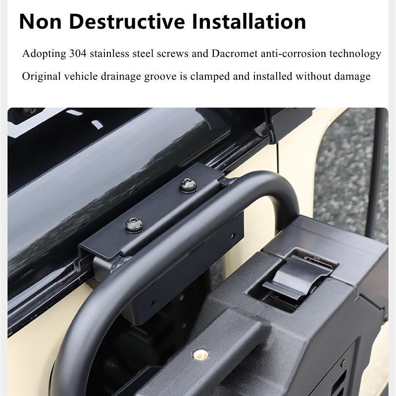 For 5 Door JIMNY Expansion Side Rack + 9L Spare Water Tank for 2019 ...