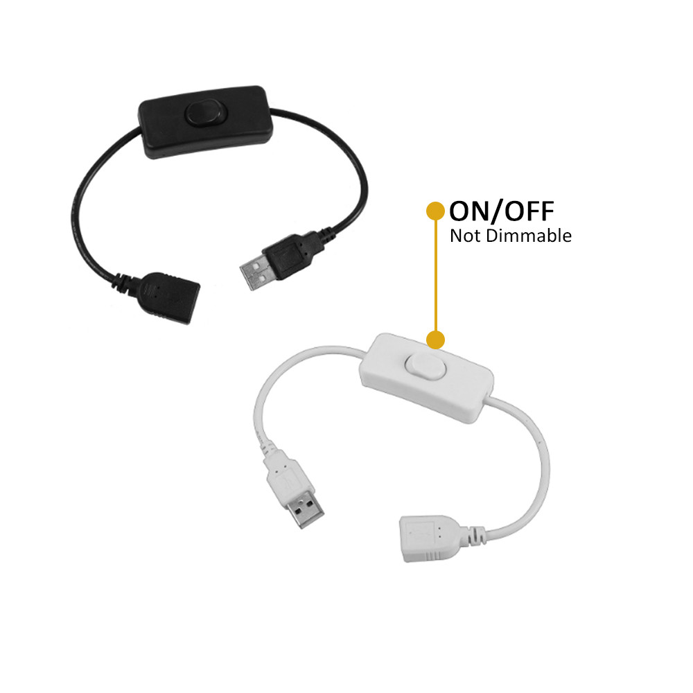 LED Knob Dimmer USB Switch 5V USB 12V 24V DC LED Dimmer Inline Dimming ...