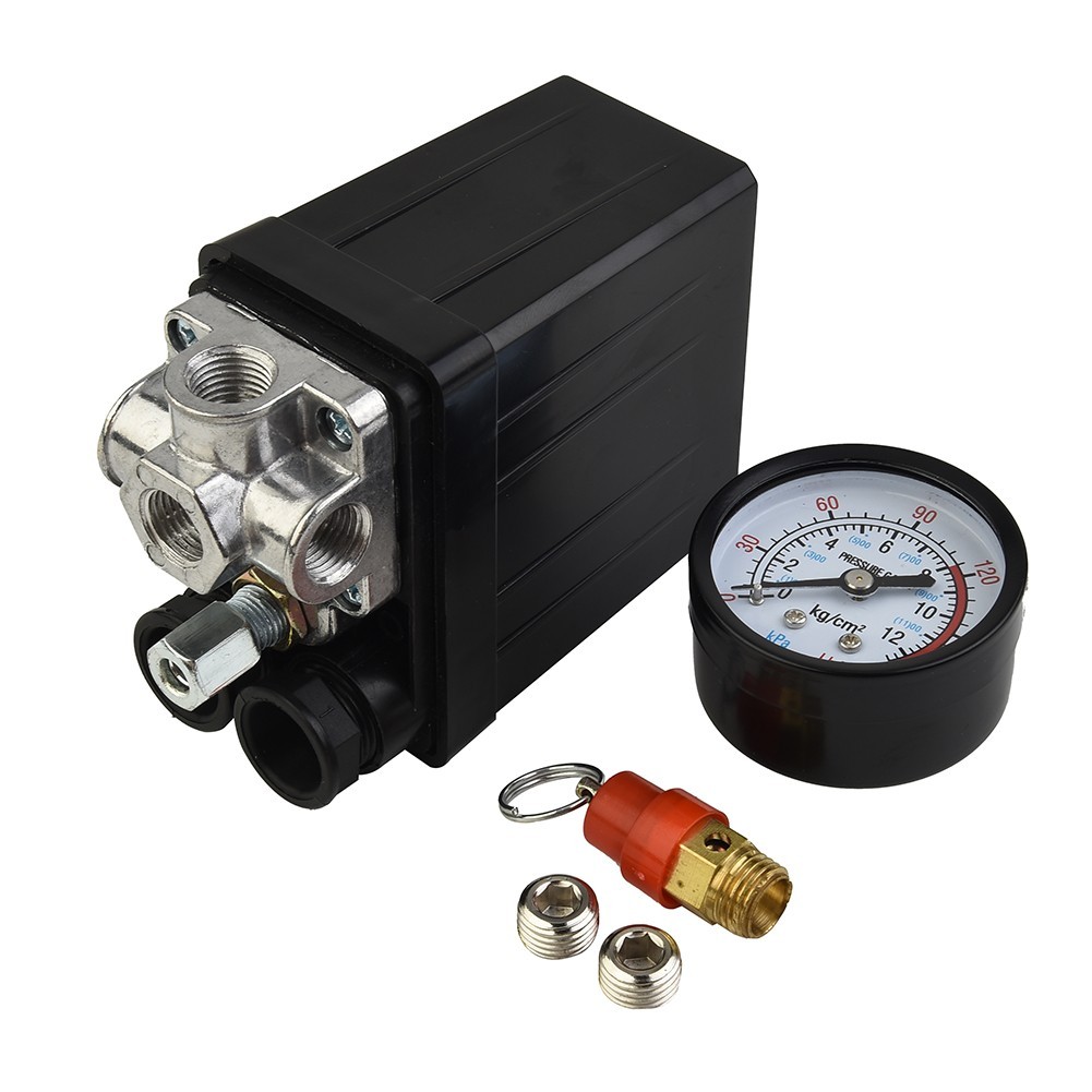 【FUTN】175psi 4 Port Air Compressor Pressure Switch Manifold Regulator ...