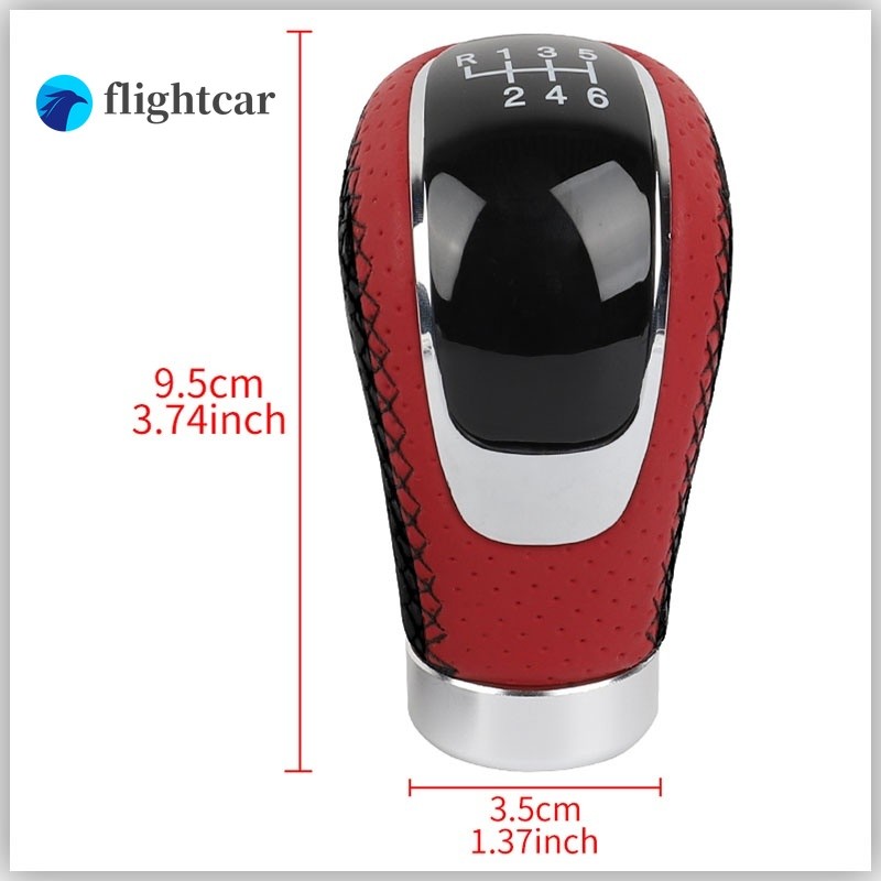 Leather Car Gear Knob Manual Universal JDM Style Auto Speed Switch Lever Head Comfort Safety ...