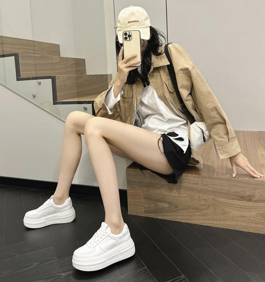 【Ready Stock】Women Shoes Kasut Kanvas Perempuan Women White Sneakers ...