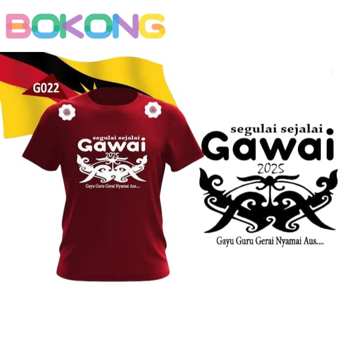 BAJU GAWAI / T-SHIRT GAWAI / ALL THE YEARS GAWAI 2025 GAVE GURU GERAI ...