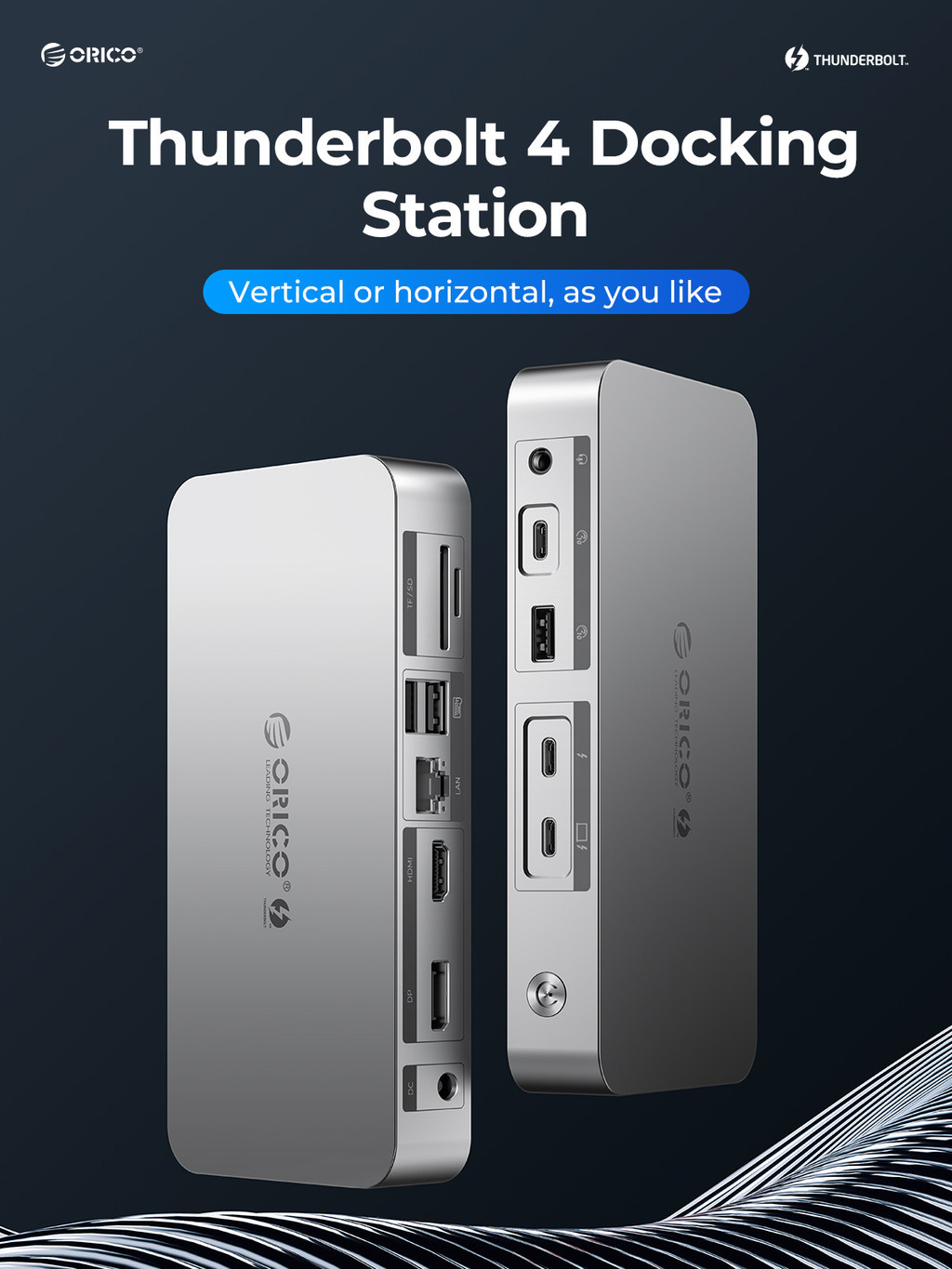 ORICO MacBook Thunderbolt 4 Docking Station Display USB C Hub HDMI ...
