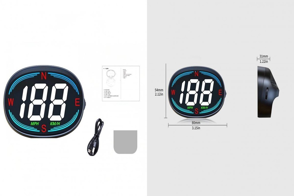 SPM Large Screen Gps Speedometer Digital Gps Compass Speedometer Car ...