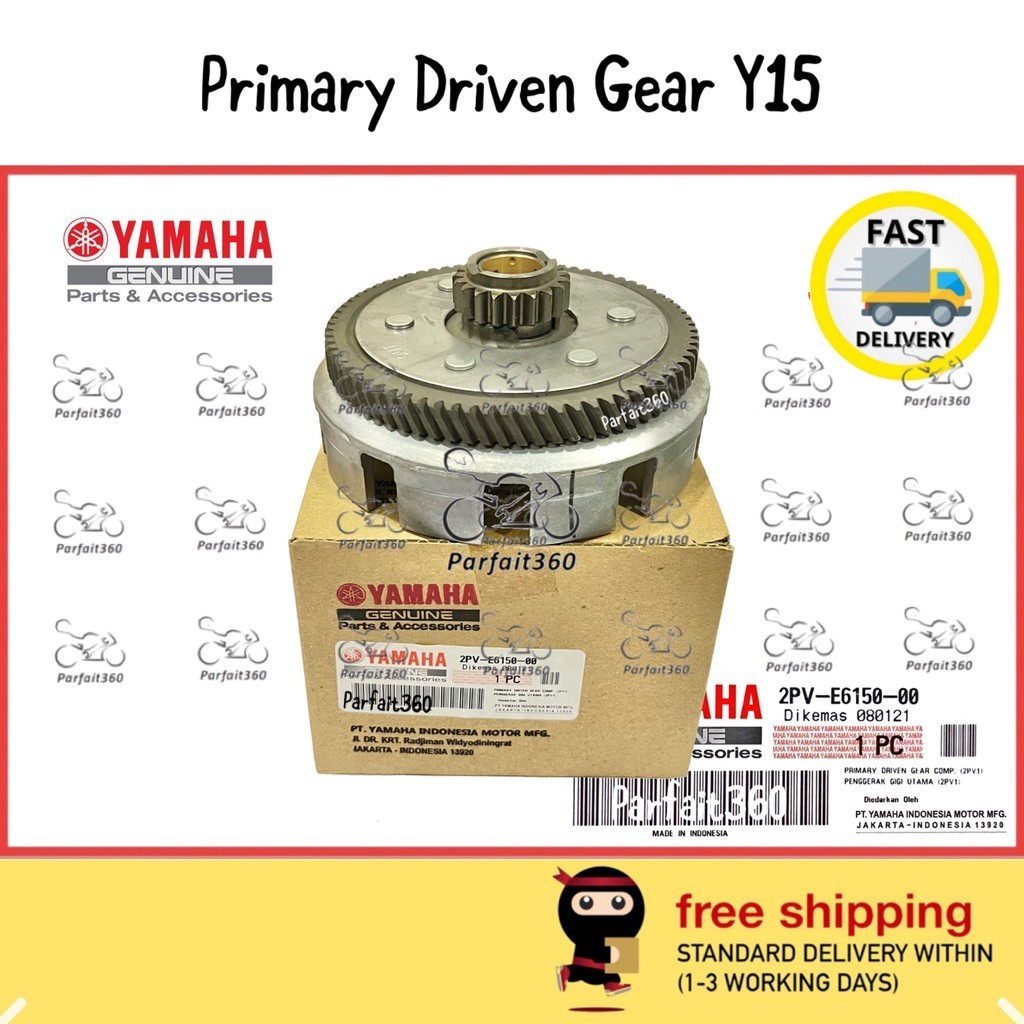 2PV-E6150 Y15ZR V1 V2 Primary Driven Gear / Mangkuk Clutch Gear Besar 100% HLY | Shopee Malaysia