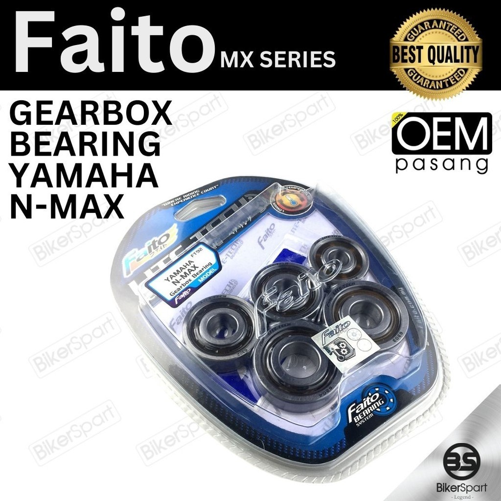 FAITO GEARBOX BEARING RACING LITE TECH YAMAHA SCOOTER NMAX N-MAX NVX ...