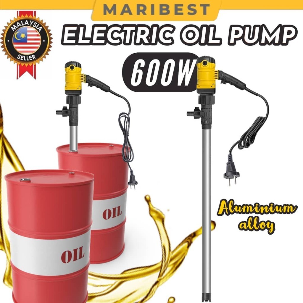 600W Portable Oil Pump Electric Oil Pump Oil Extractor Pump Electric ...