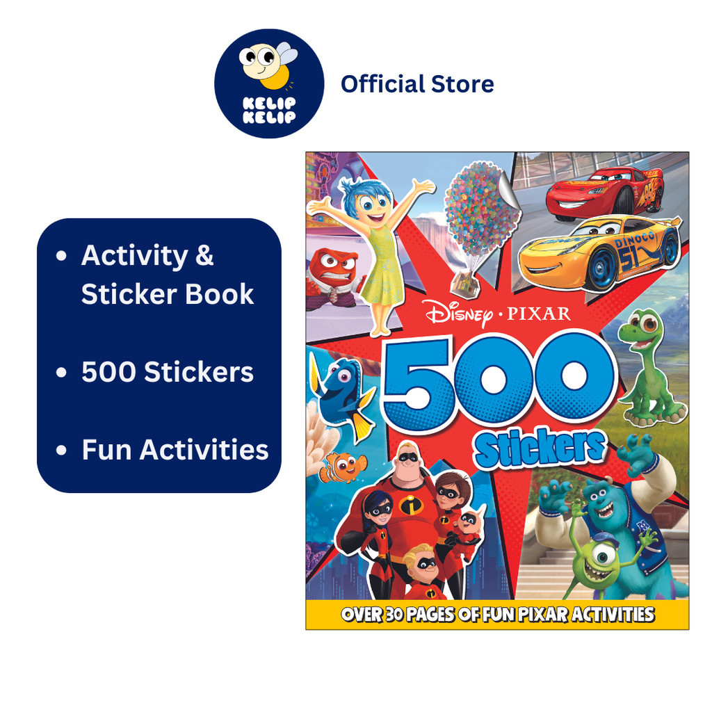 Disney Pixar 500 Stickers Activity Book With Activities & Puzzles For ...