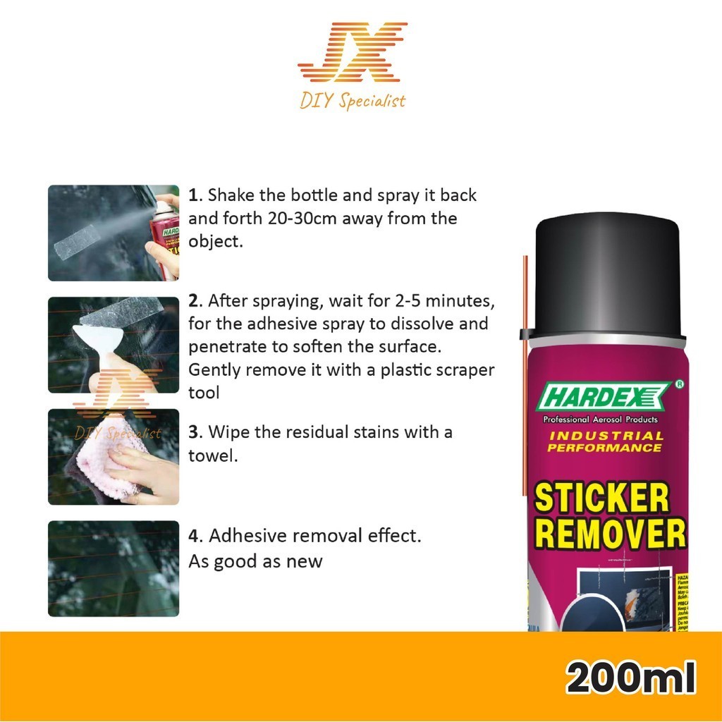HARDEX Sticker Remover Spray Adhesive Sticker Remover Spray Double Tape ...