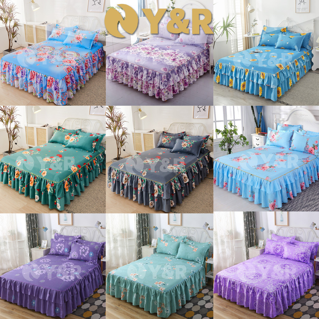🔥Y&R🔥Queen Size 3 IN 1 Cadar Ropol Set Premium High Quality Fitted ...