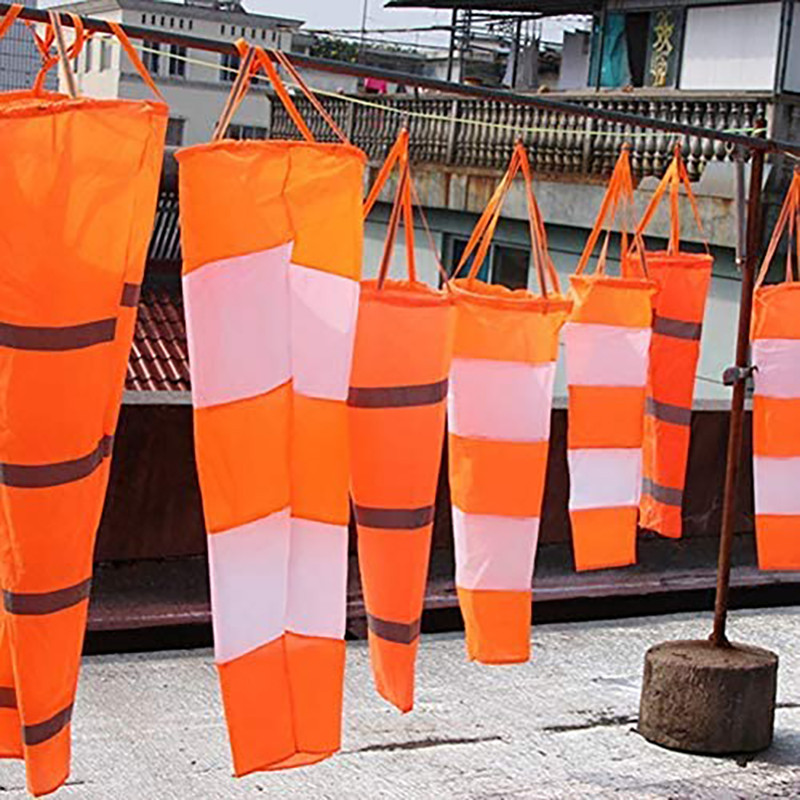 60/80/100cm Reflective Windsock Outdoor Airport Wind Direction ...