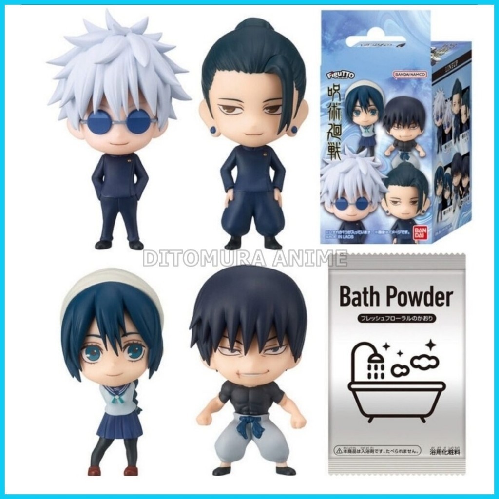 Jujutsu Kaisen Past Arc Figutto Gojo Geto Riko Toji Figure with Bath ...