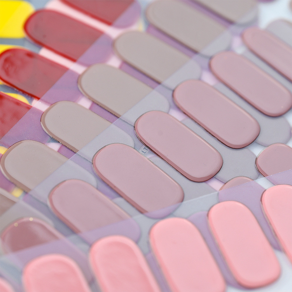 Gel UV Nail Stickers, Semi-cured Phototherapy Nail Stickers, Waterproof ...