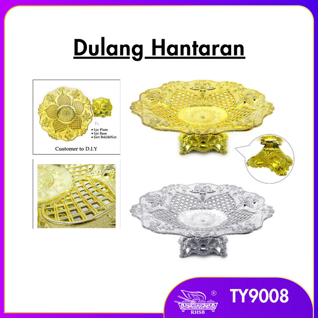 TRAY9008 DULANG HANTARAN PERKAHWINAN/ TRAY HANTARAN / GREY SILVER ...