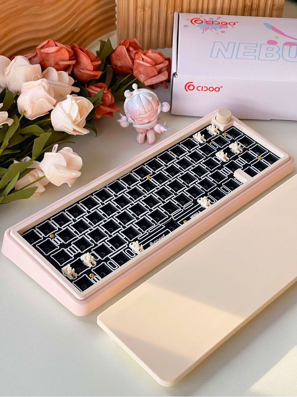 2024 New!!!CIDOO NEBULA ABM067 66 Key barebone kit Three-mode Hot Swap ...