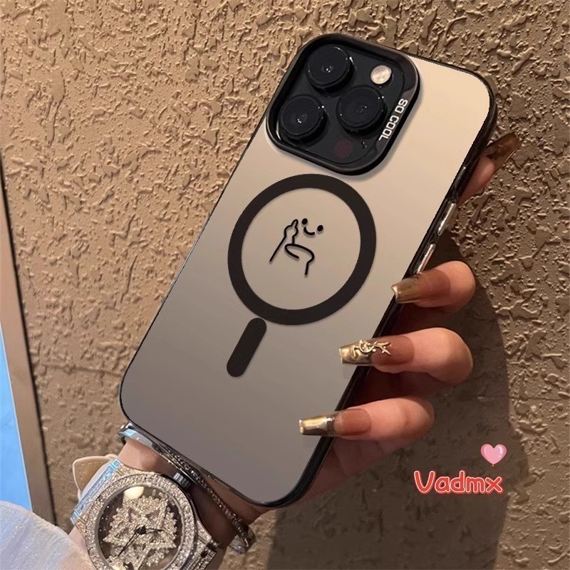 Draw Character Gesture Wireless Charge Magnetic Cases For Vivo V60 V50 ...