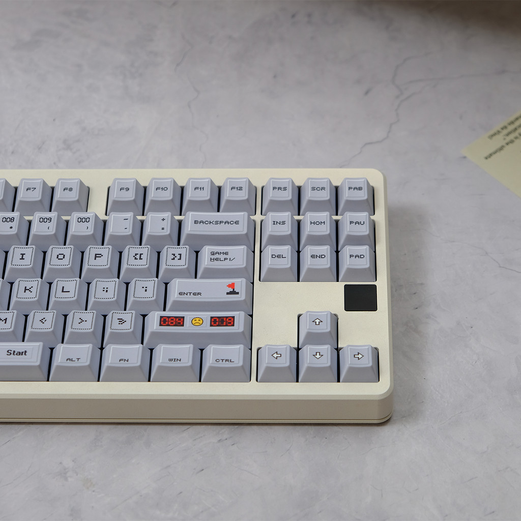 Minesweeper keycaps Pixel Gray PBT cherry Profile custom keycaps set ...