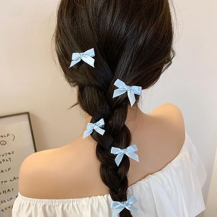 20pcs 4cm Multicolor Bow Hair Clips Cute Ribbon Duckbill Accessories ...