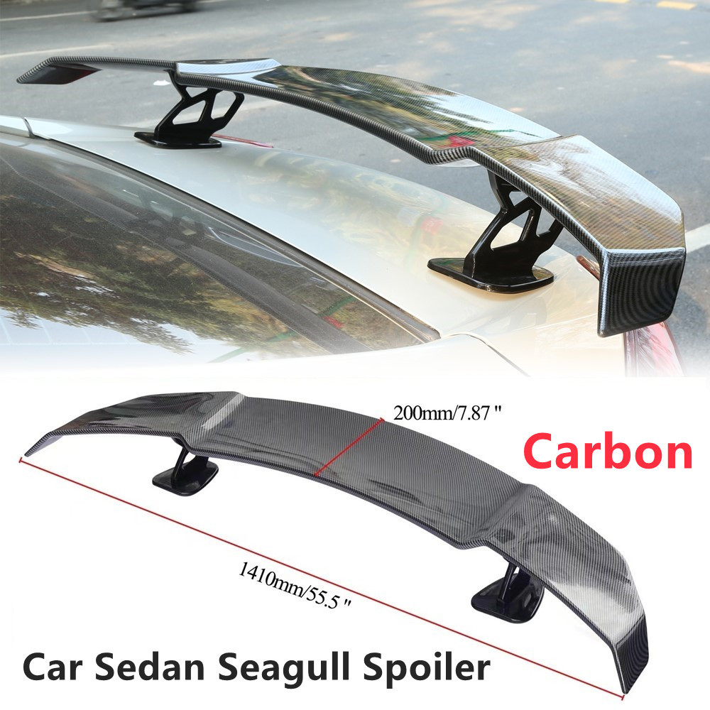 Universal Car Sedan Seagull Spoiler Black / Carbon | Shopee Malaysia
