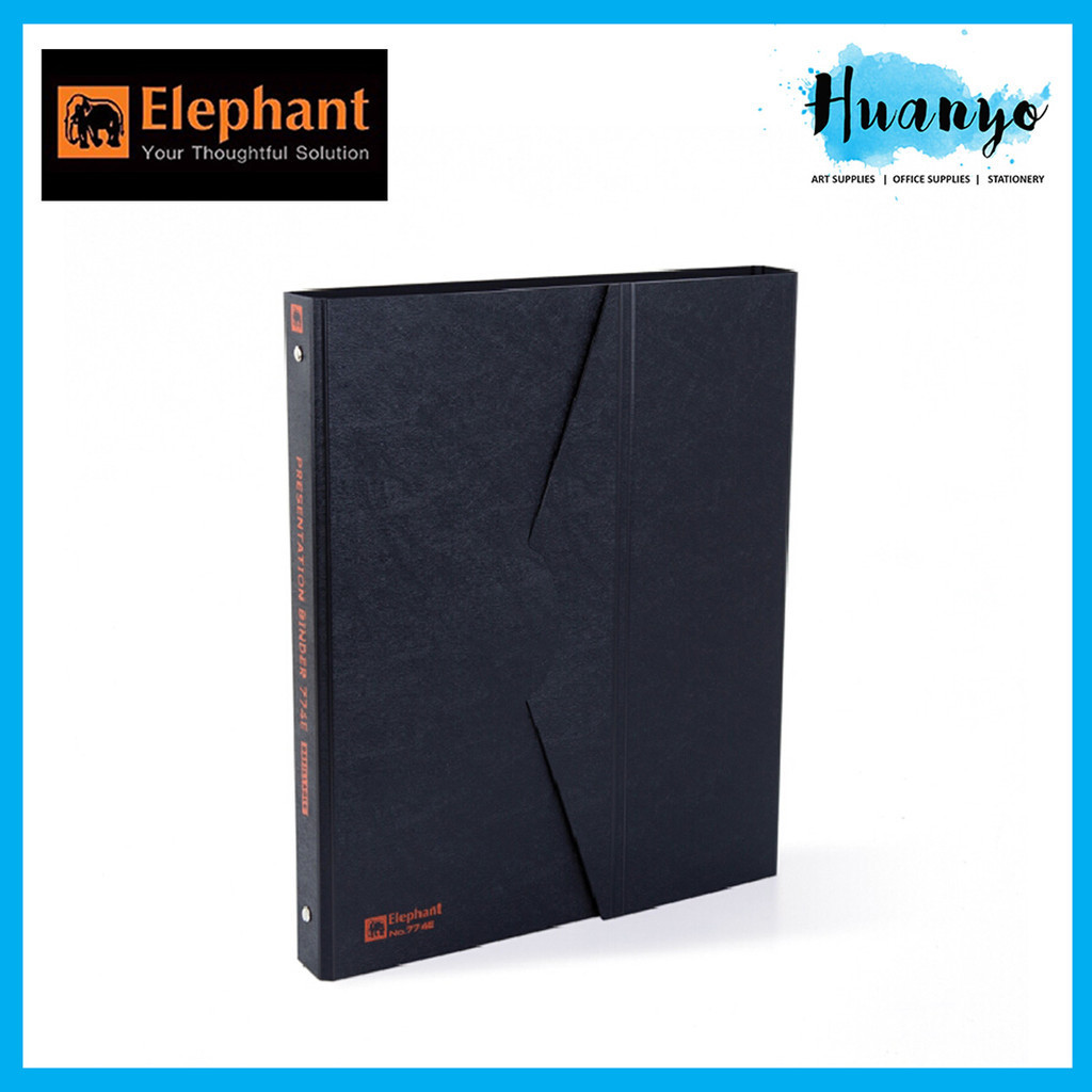 Elephant 3 Q-Ring Presentation File Binder Refillable A4 774E | Shopee ...