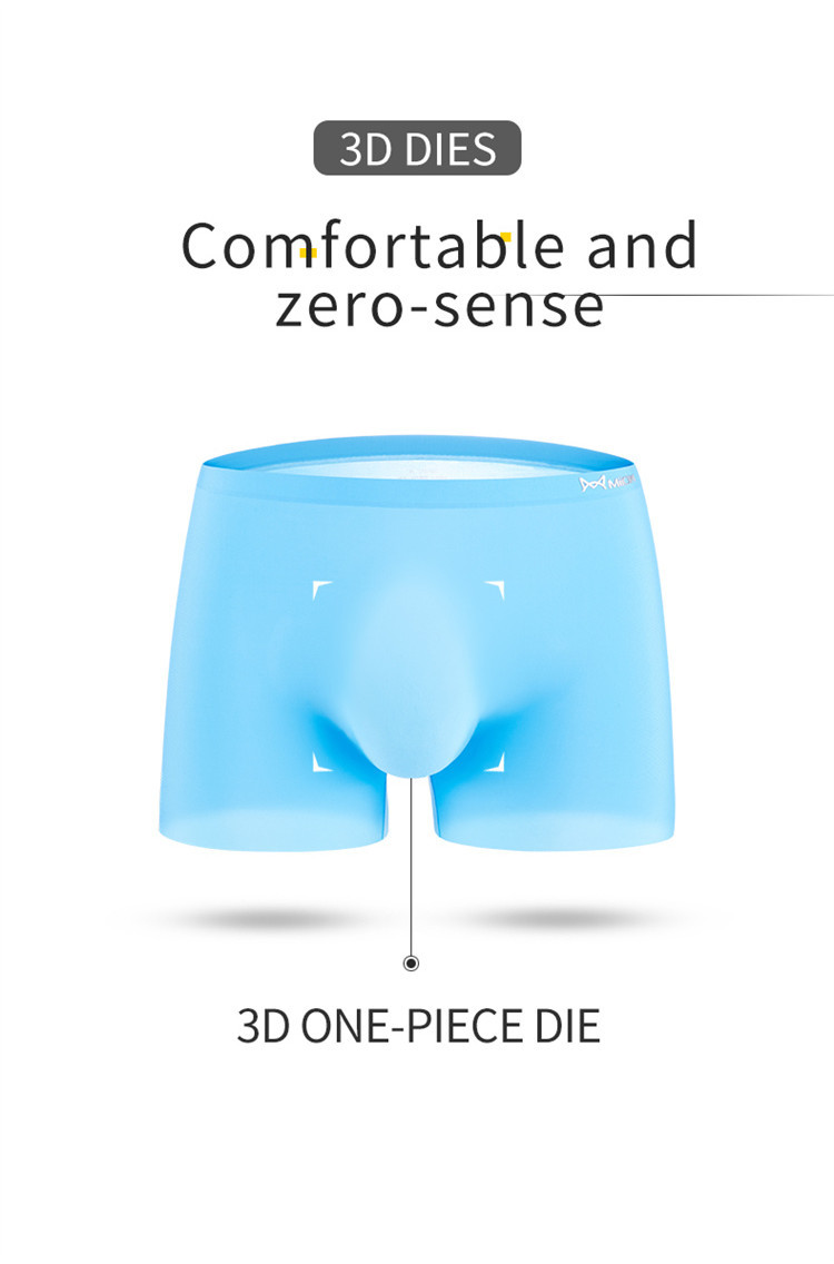 MiiOW 3Pcs Sexy Seamless Boxer Men UnderwearA Graphene Men Boxer ...